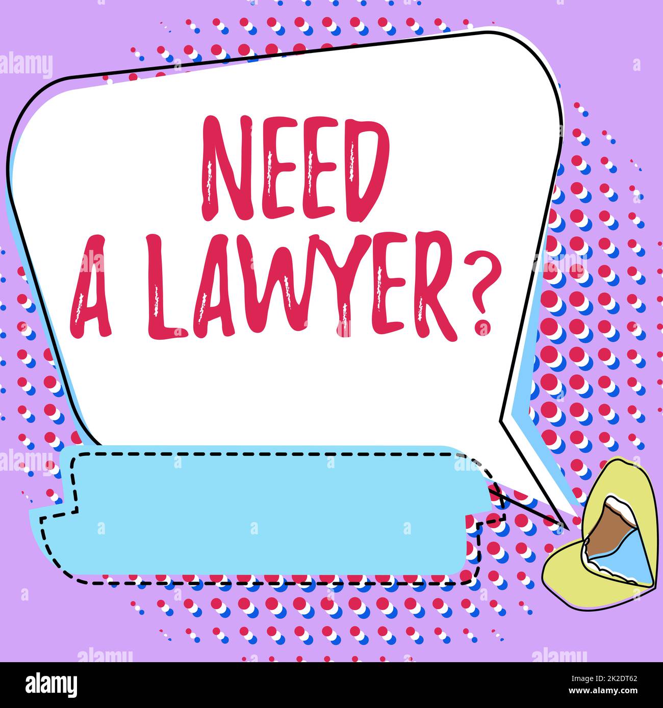 Text caption presenting Need A Lawyerquestion. Business showcase ...