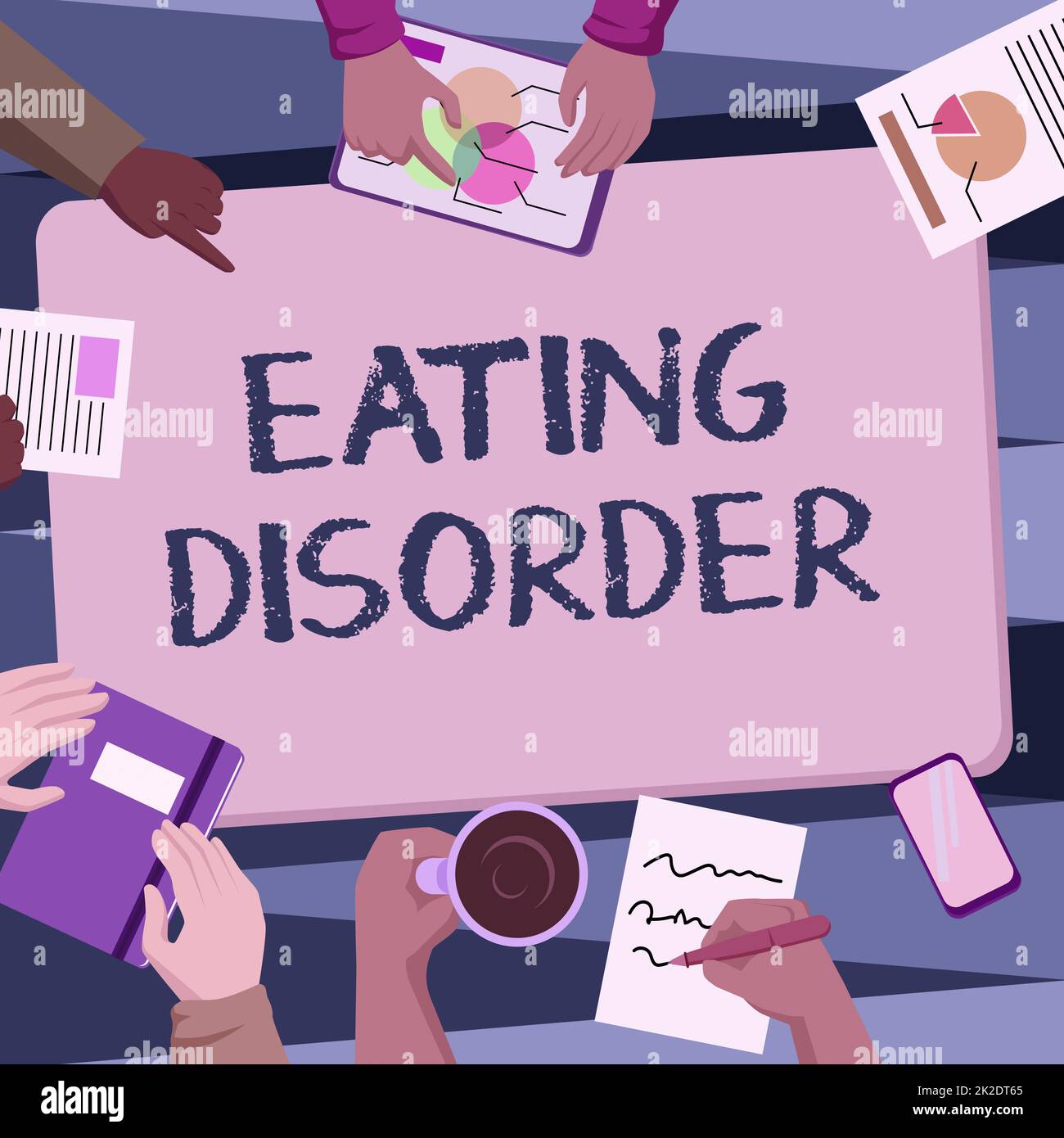 Conceptual caption Eating Disorder. Business showcase characterized by ...