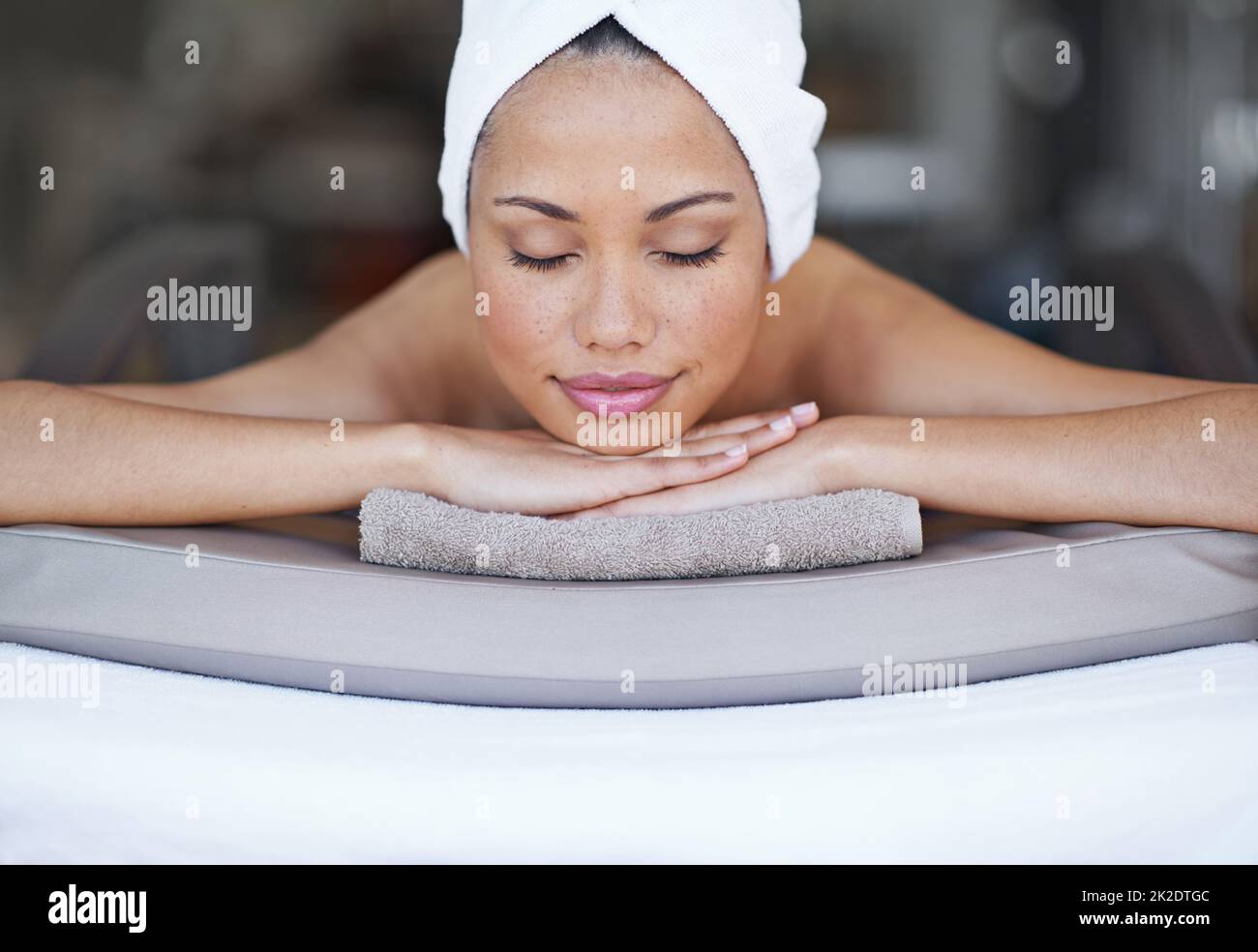 Lying on treatment table hi-res stock photography and images - Alamy