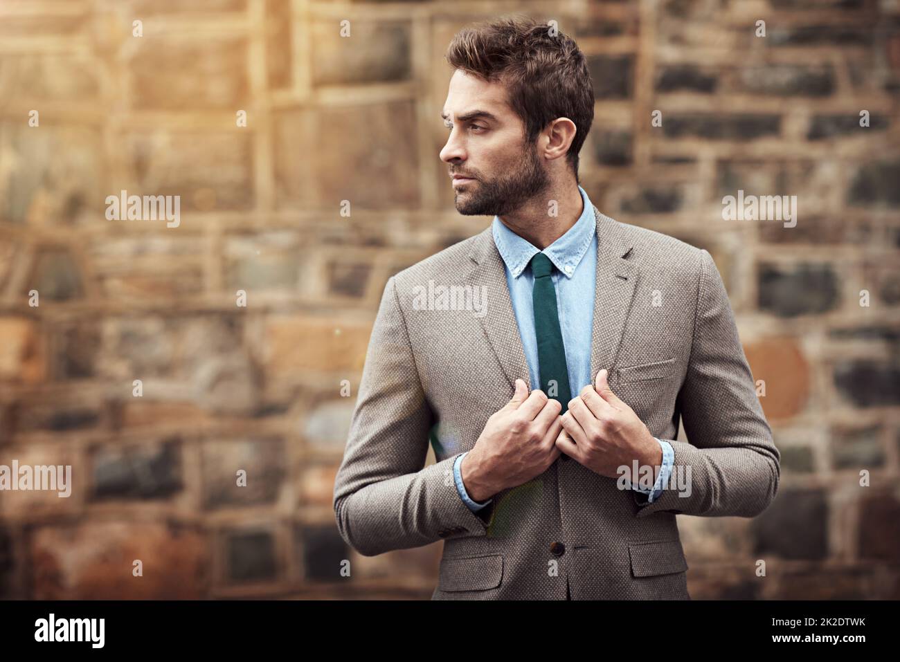 Handsome blazer pose for men hi-res stock photography and images - Alamy