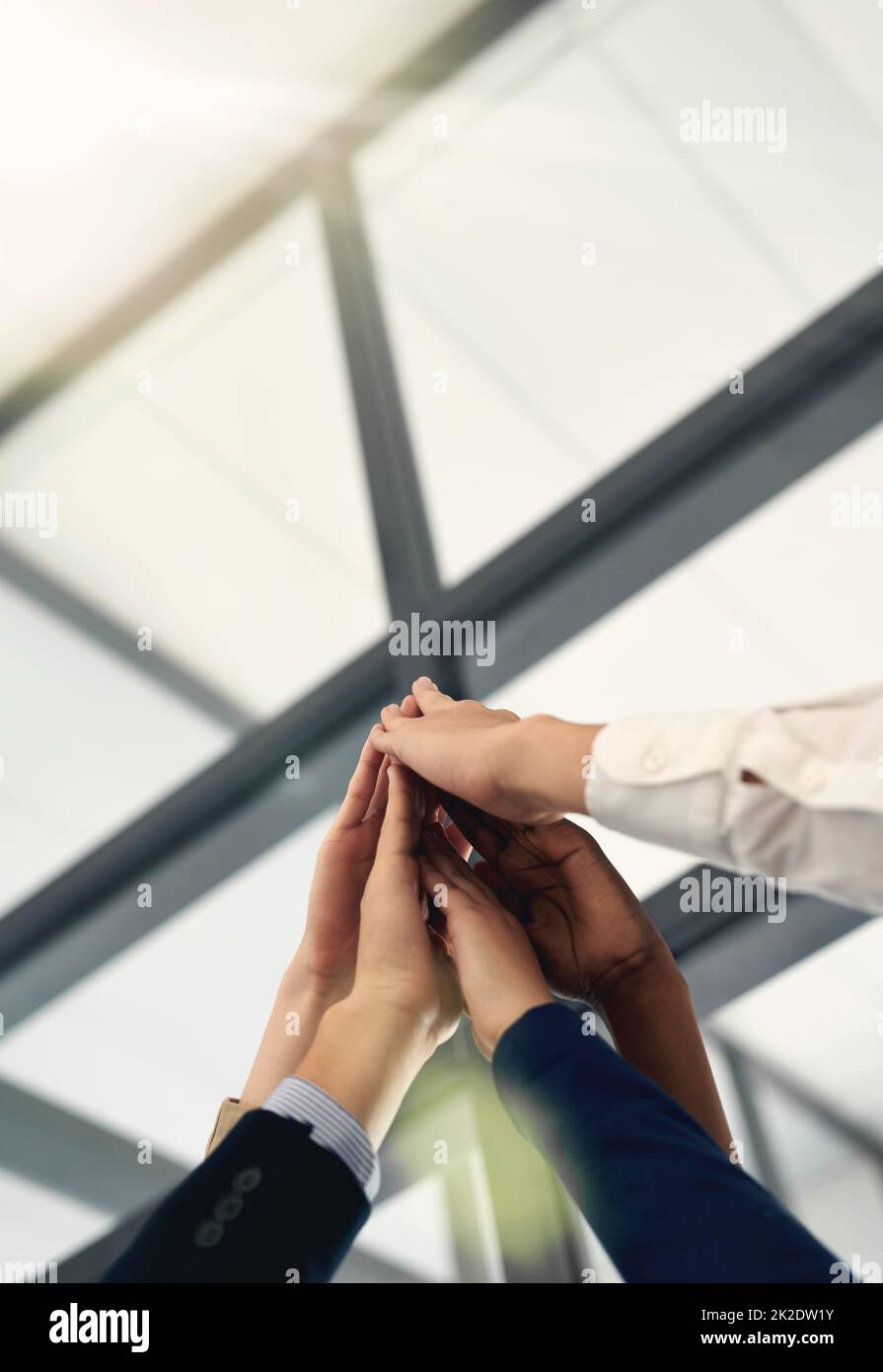 African american putting up hi-res stock photography and images - Alamy