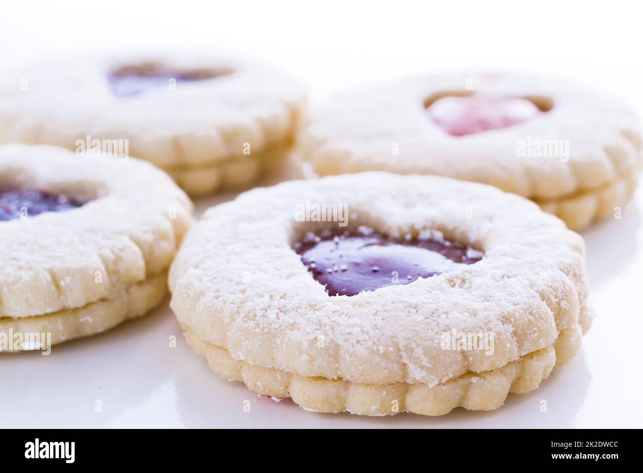 Linzer Torte Cookies Stock Photo - Alamy