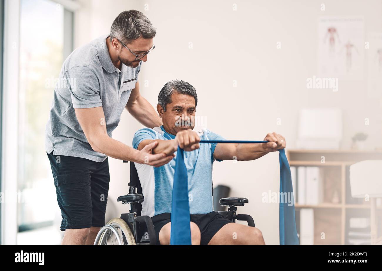 Disabled Person Exercising