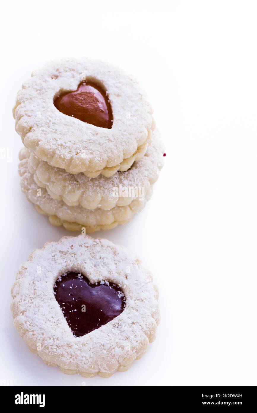 Linzer Torte Cookies Stock Photo - Alamy