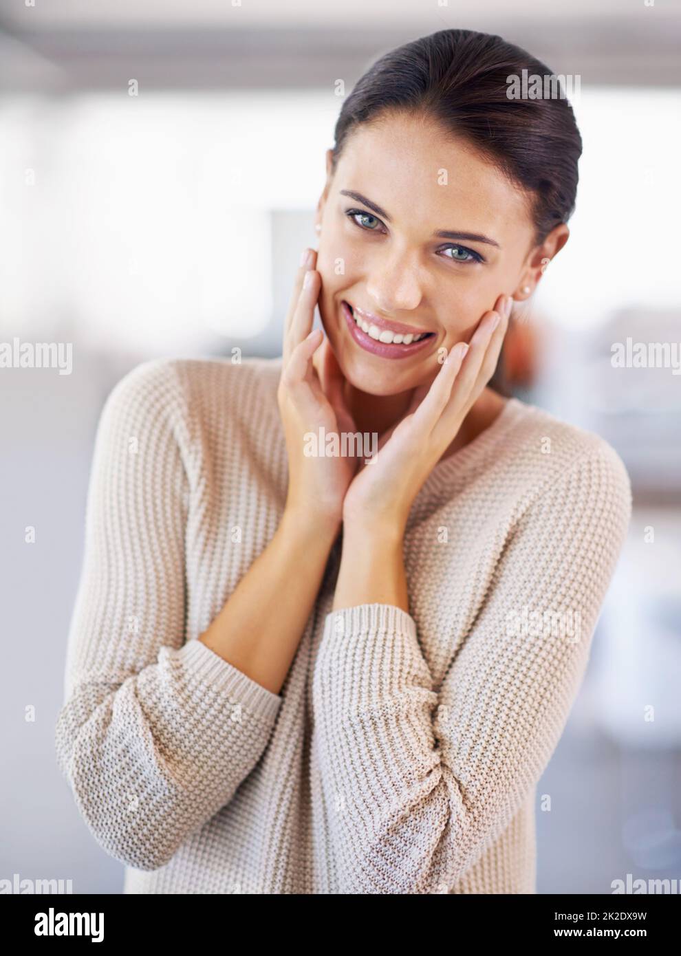 Shy pose hi-res stock photography and images - Alamy
