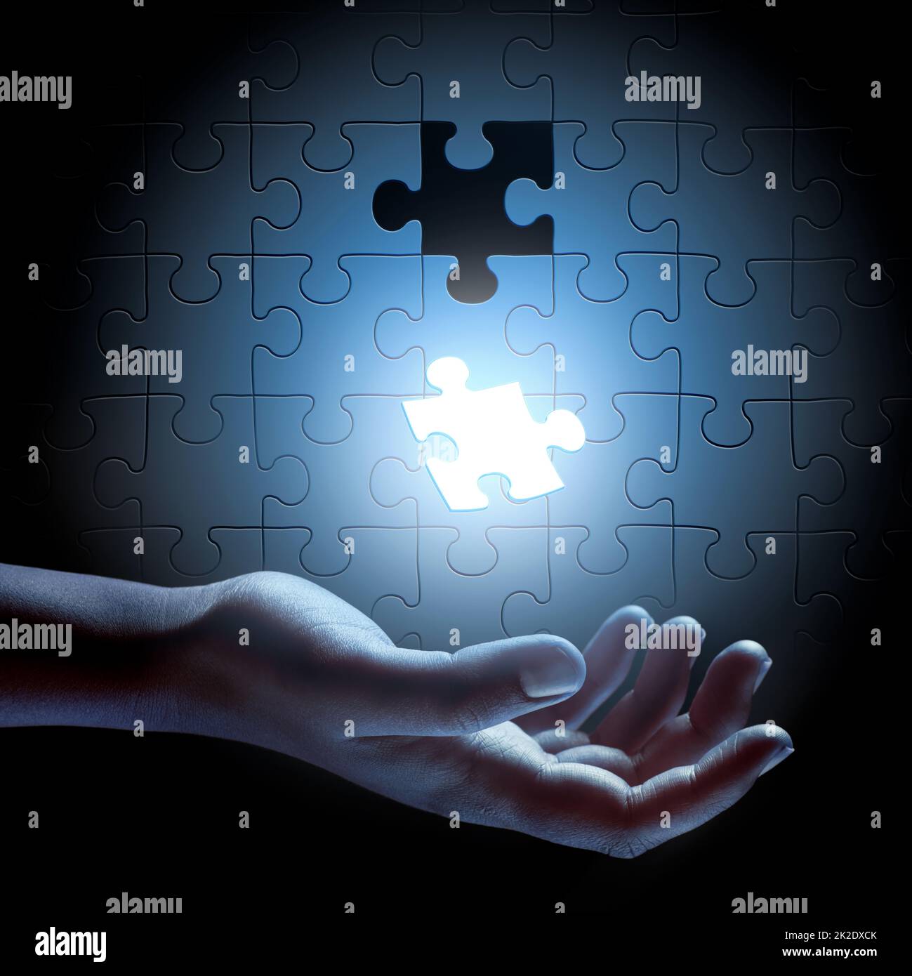 Falling puzzle pieces hi-res stock photography and images - Alamy