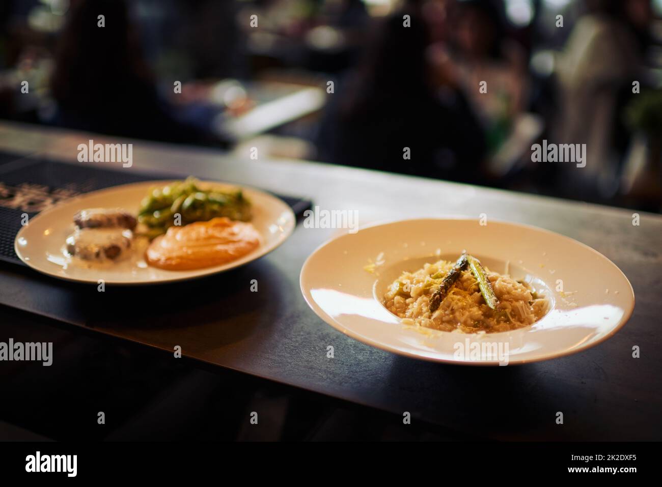 The food here always looks on point. Shot of two plates of food ...
