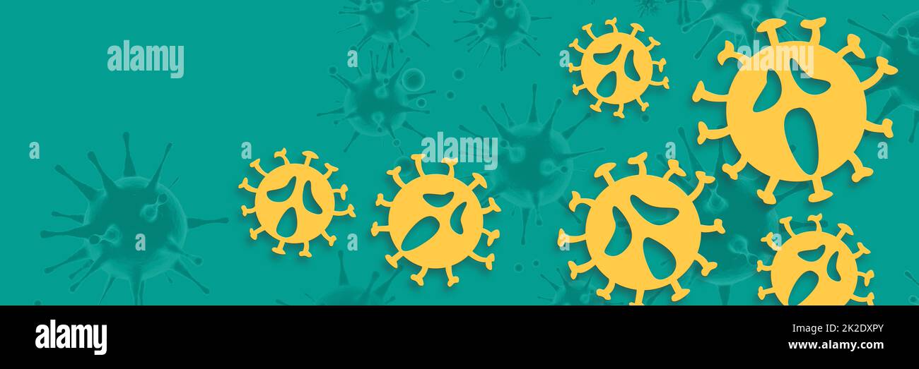 Scared Covid-19 cell with an open mouth and a crown on its head. 3D ...