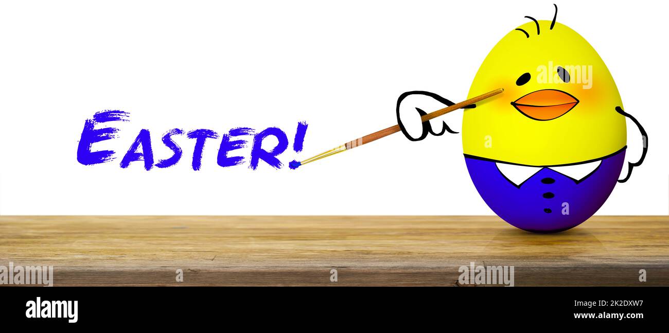 Little cute baby chick for easter. Yellow newborn baby chick Stock ...