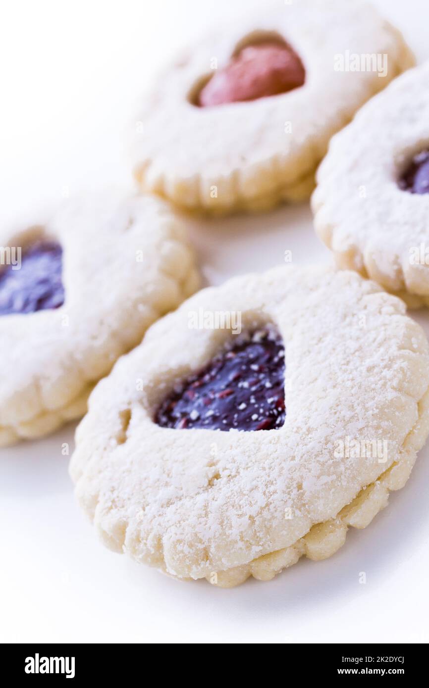 Linzer Torte Cookies Stock Photo - Alamy