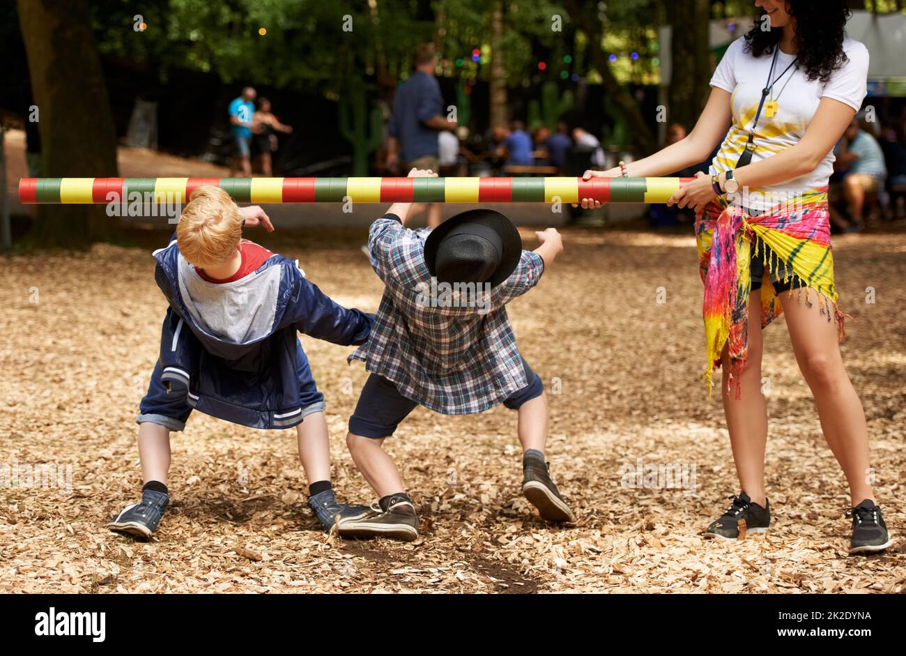 Children Dancing Outside