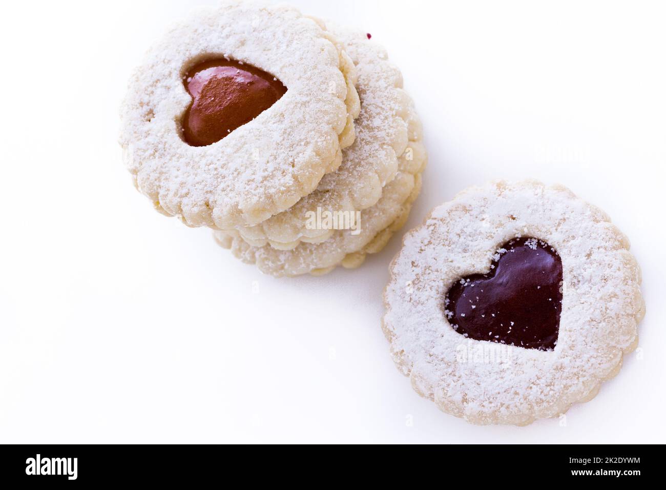 Linzer Torte Cookies Stock Photo - Alamy