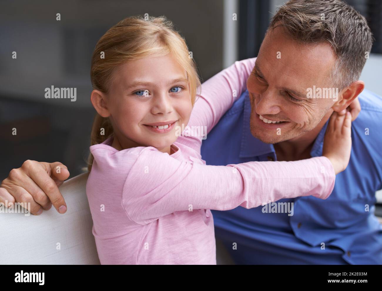 Dad hugging little girl hi-res stock photography and images - Alamy