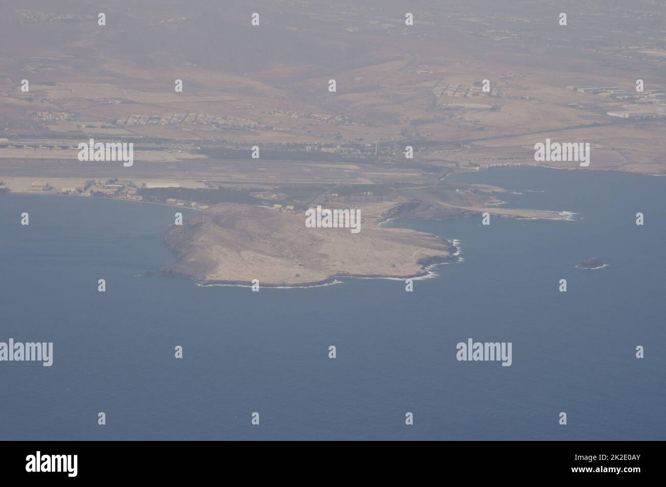 Aerial view of the Gando Peninsula Stock Photo - Alamy