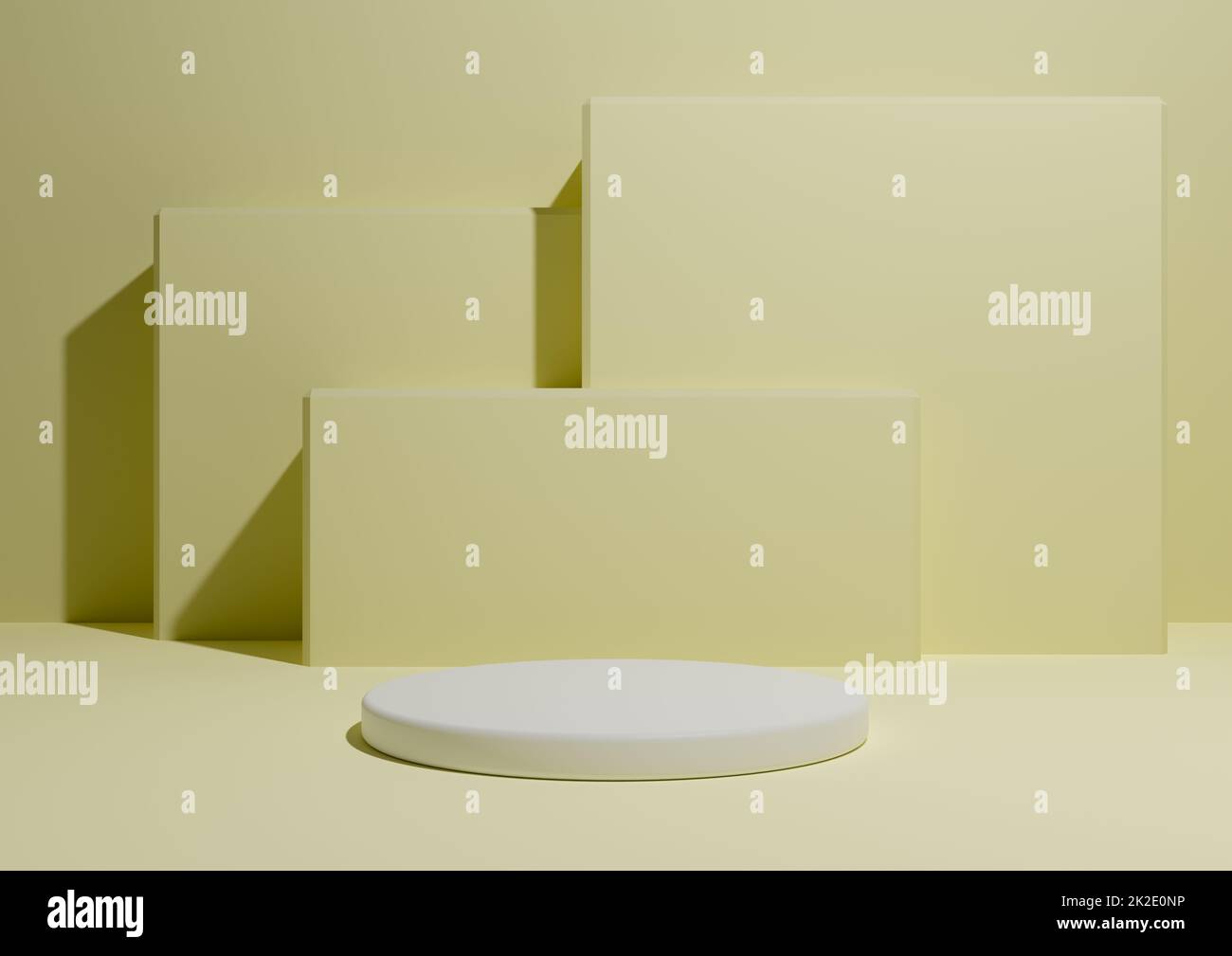 Pastel, light, citrus yellow, 3D render of a simple, minimal product ...
