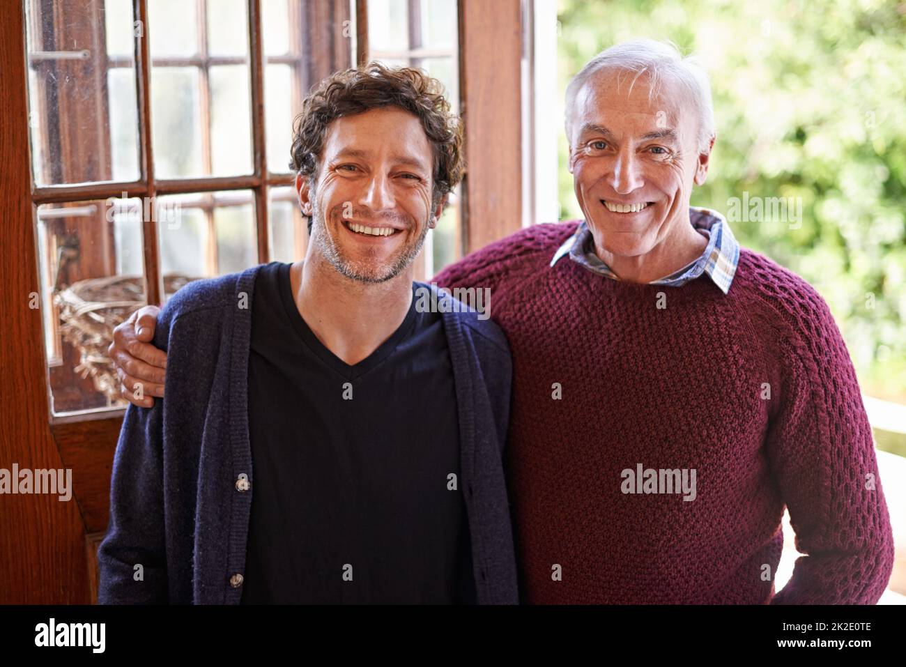 Like father, like son. A cropped portrait of a happy father and his ...