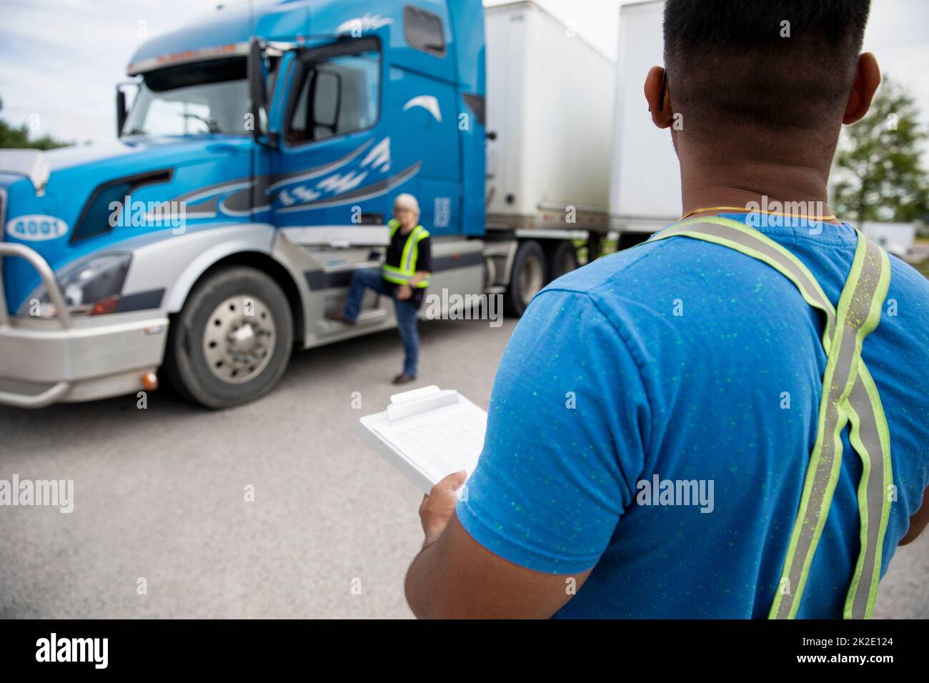 Container truck check hi-res stock photography and images - Alamy