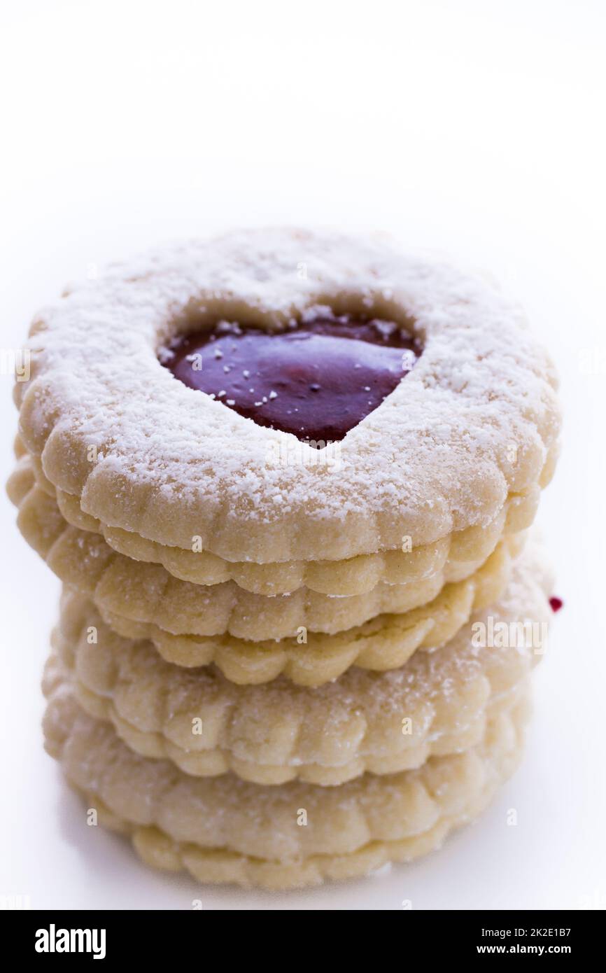 Linzer Torte Cookies Stock Photo - Alamy