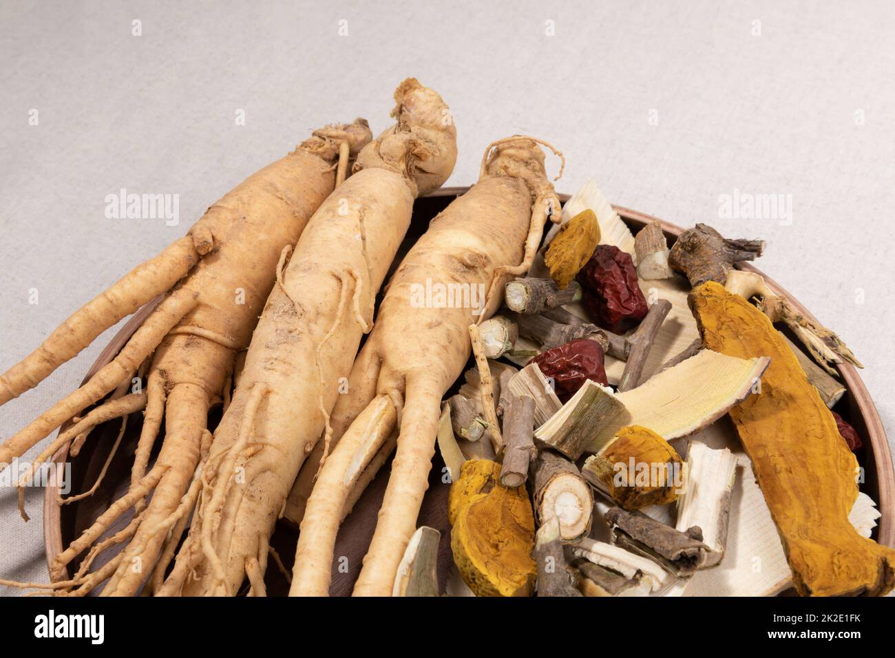 oriental, medicinal root plant, fresh ginseng Stock Photo - Alamy