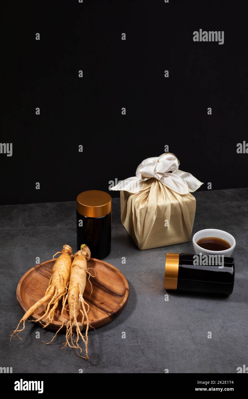 oriental, medicinal root plant, fresh ginseng Stock Photo - Alamy