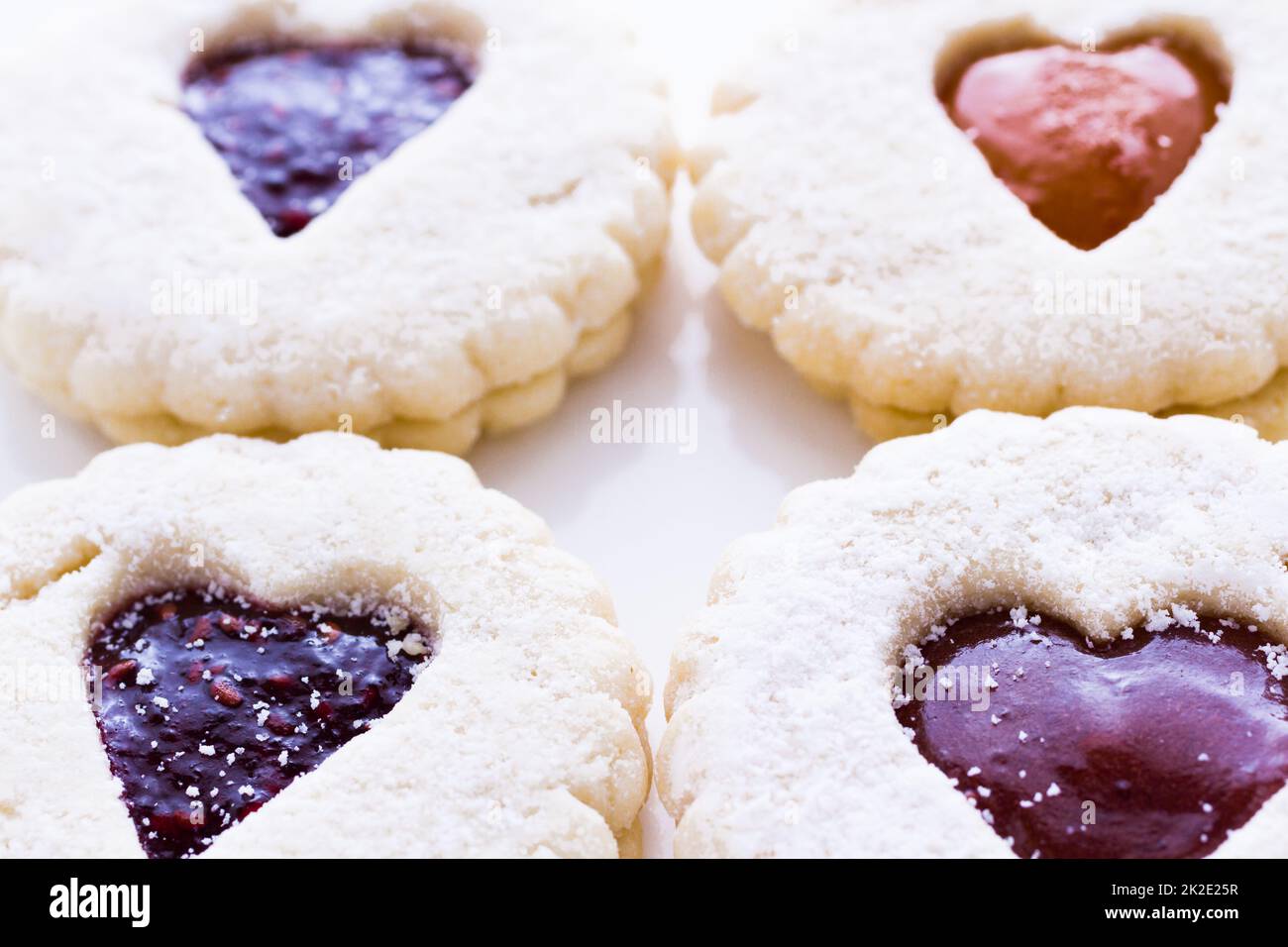 Linzer Torte Cookies Stock Photo - Alamy