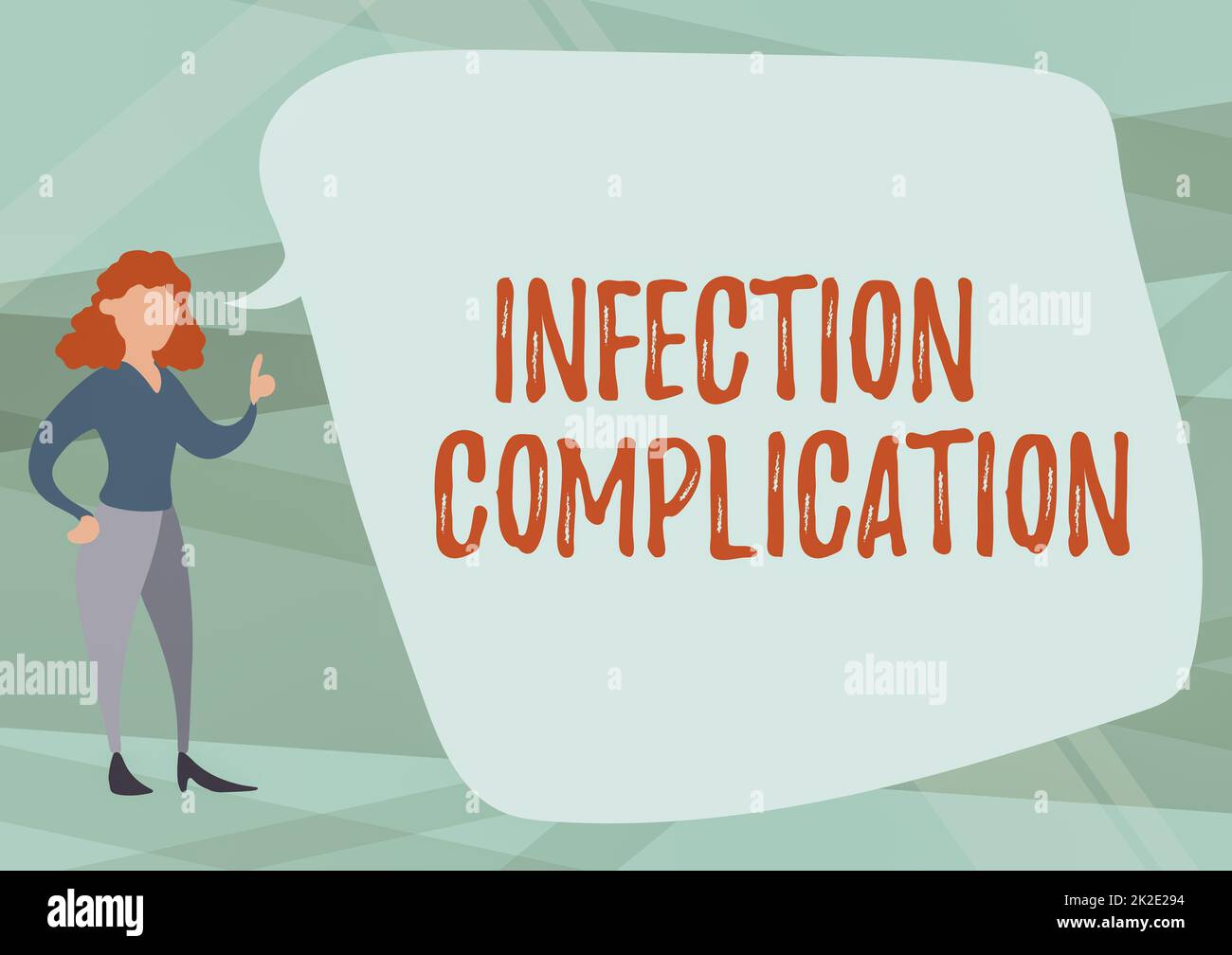 Text sign showing Infection Complication. Word for unwanted reaction ...
