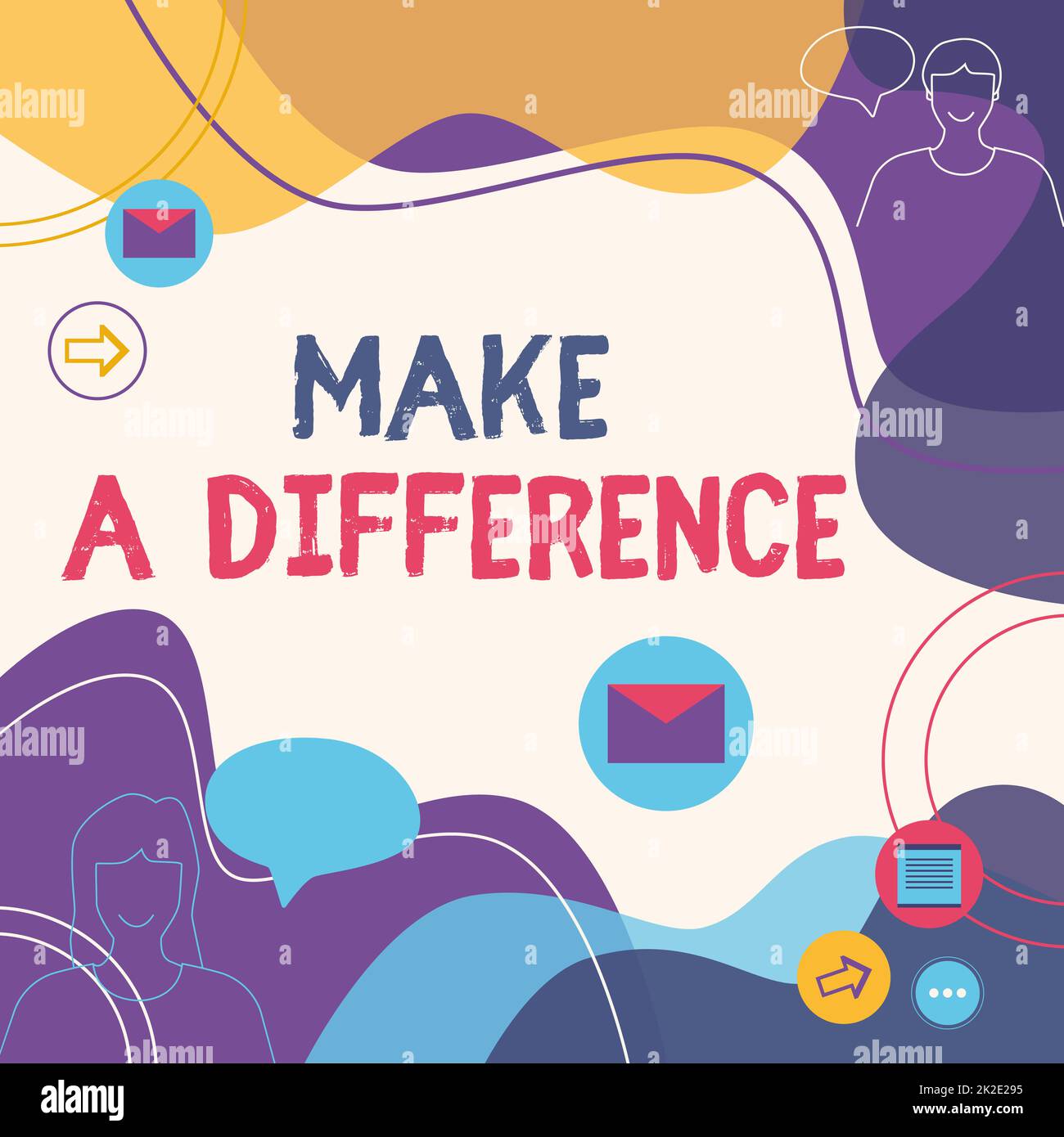Conceptual display Make A Difference. Word Written on Mark an effect on ...