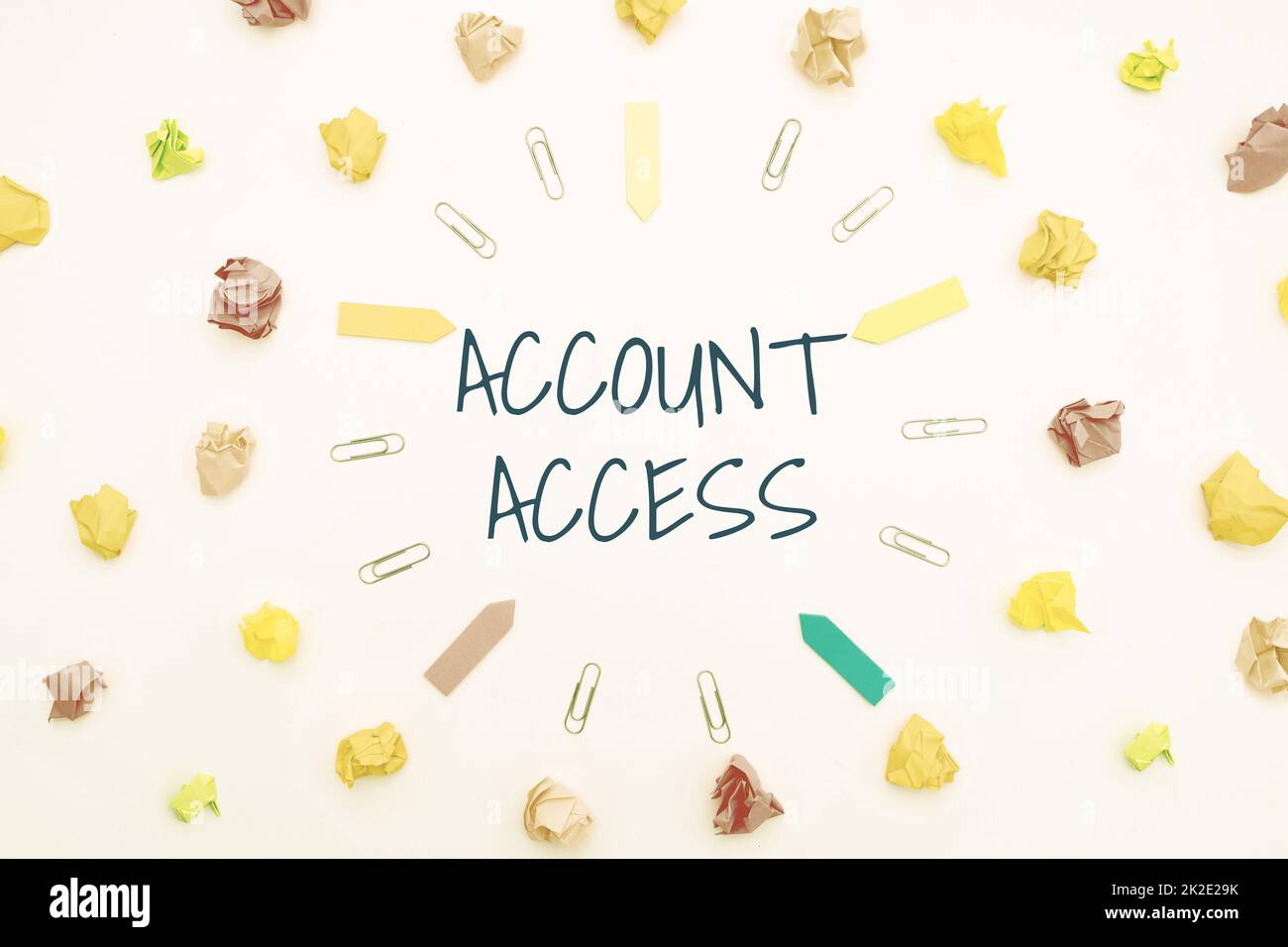 Text sign showing Account Access. Conceptual photo having permission to ...
