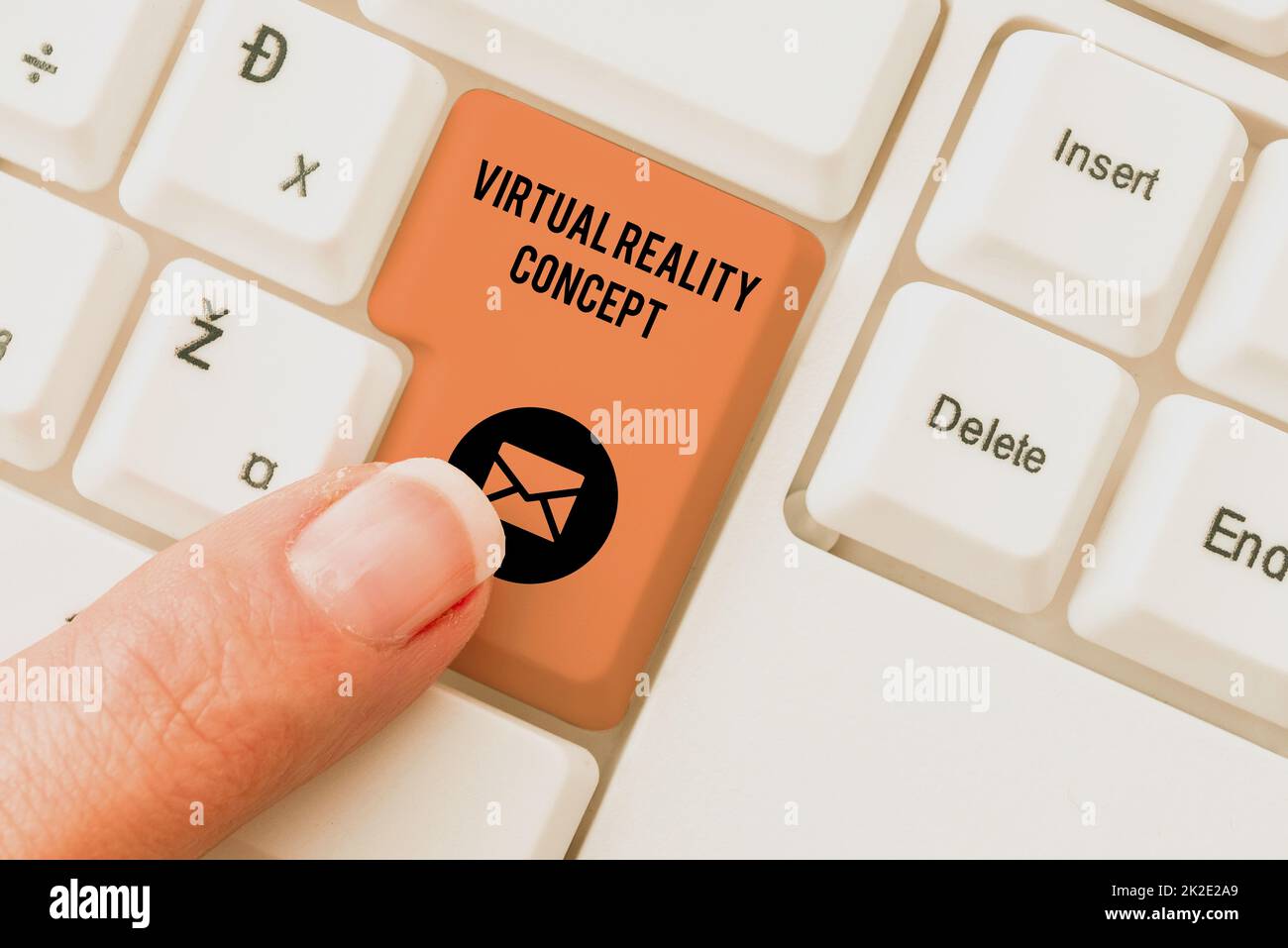 Hand writing sign Virtual Reality Concept. Business showcase Virtual ...