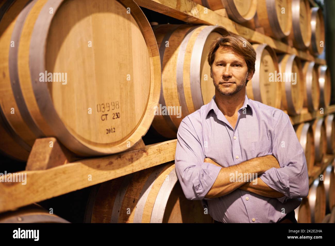 Person in a wine cellar hi-res stock photography and images - Alamy