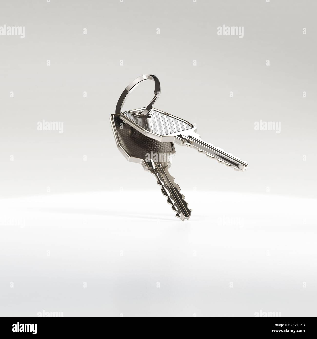 Two keys on a ring Stock Photo - Alamy