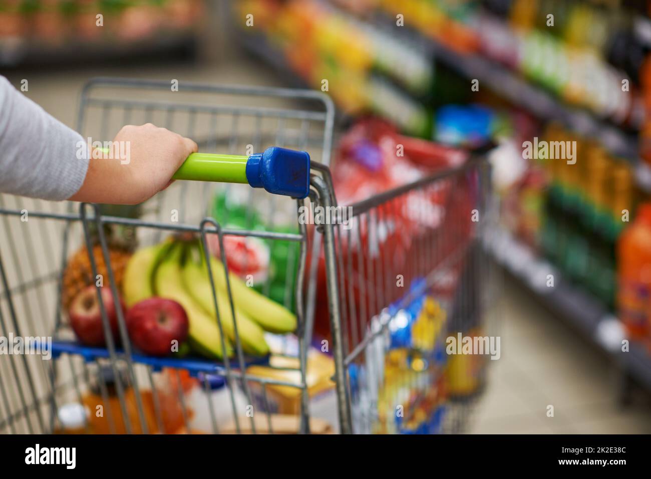 Person pushing trolley hi-res stock photography and images - Alamy