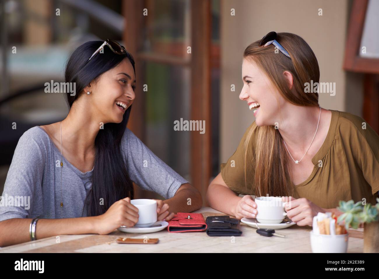 Bonding over coffee hi-res stock photography and images - Alamy
