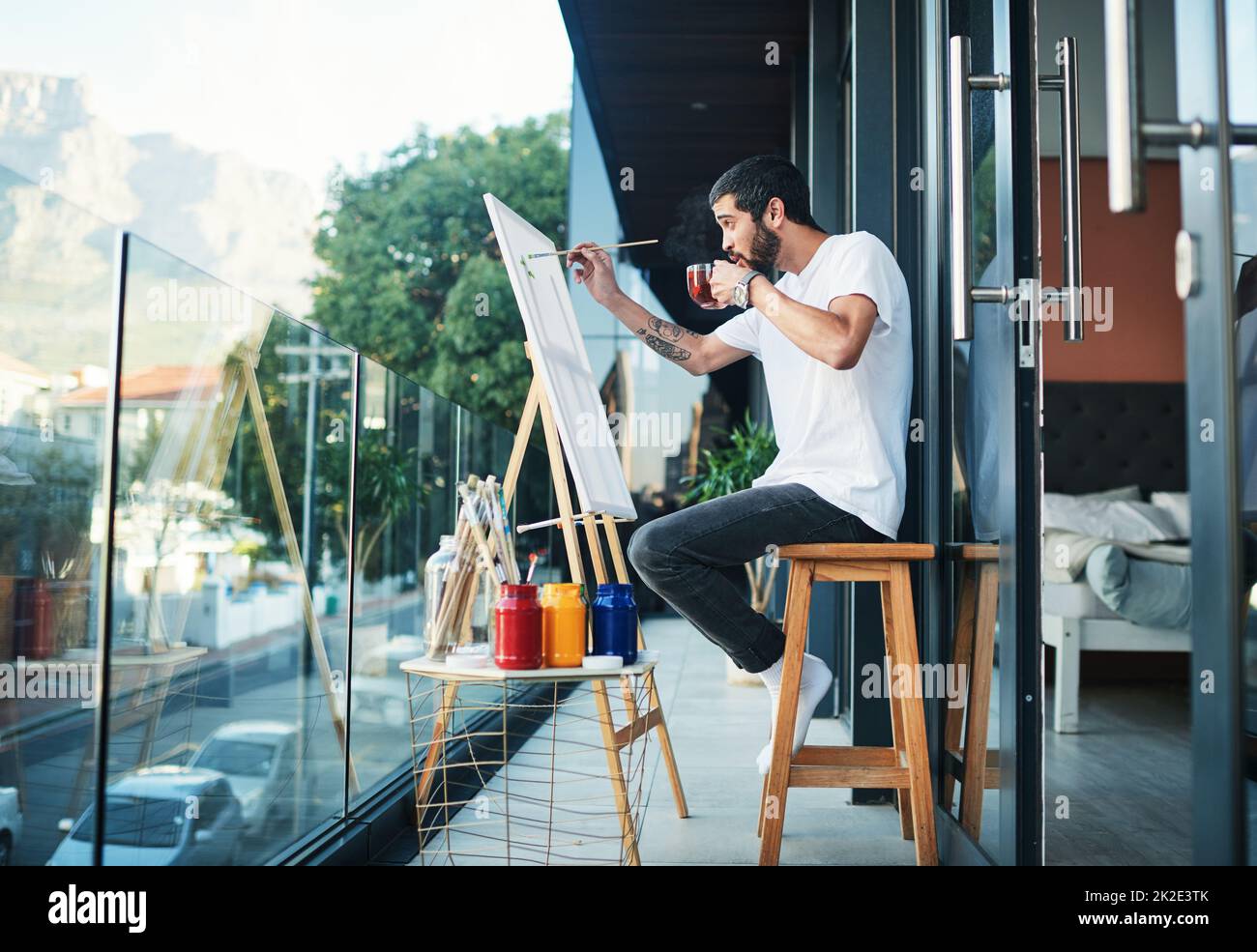 Escape from reality painting hi-res stock photography and images - Alamy
