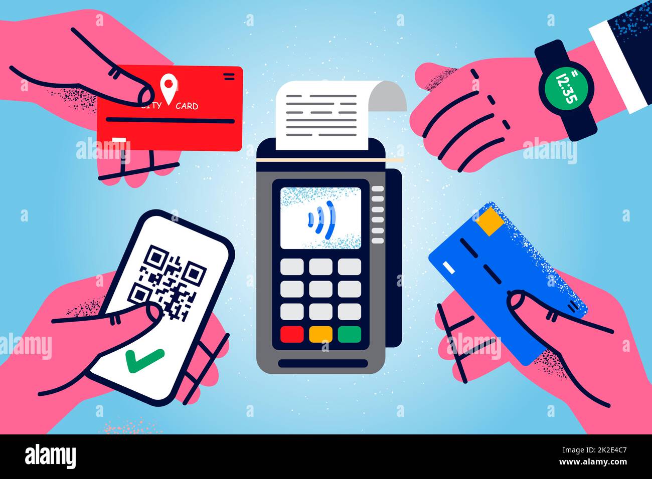 Modern pos payment terminal hi-res stock photography and images - Alamy