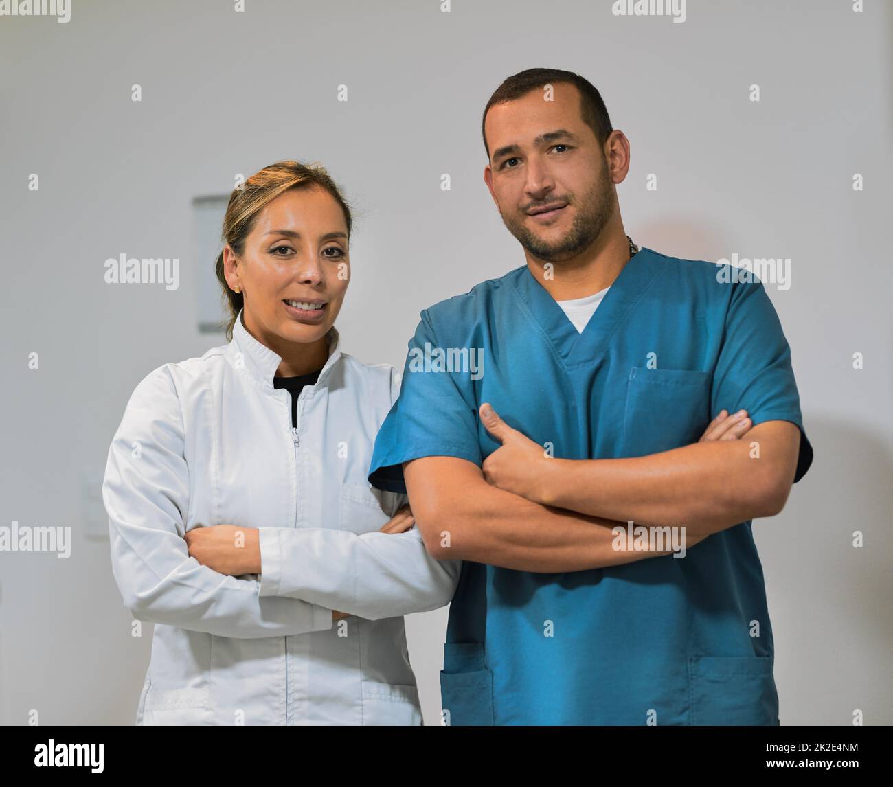 They are the teeth specialists. Shot of two confident young dentists ...
