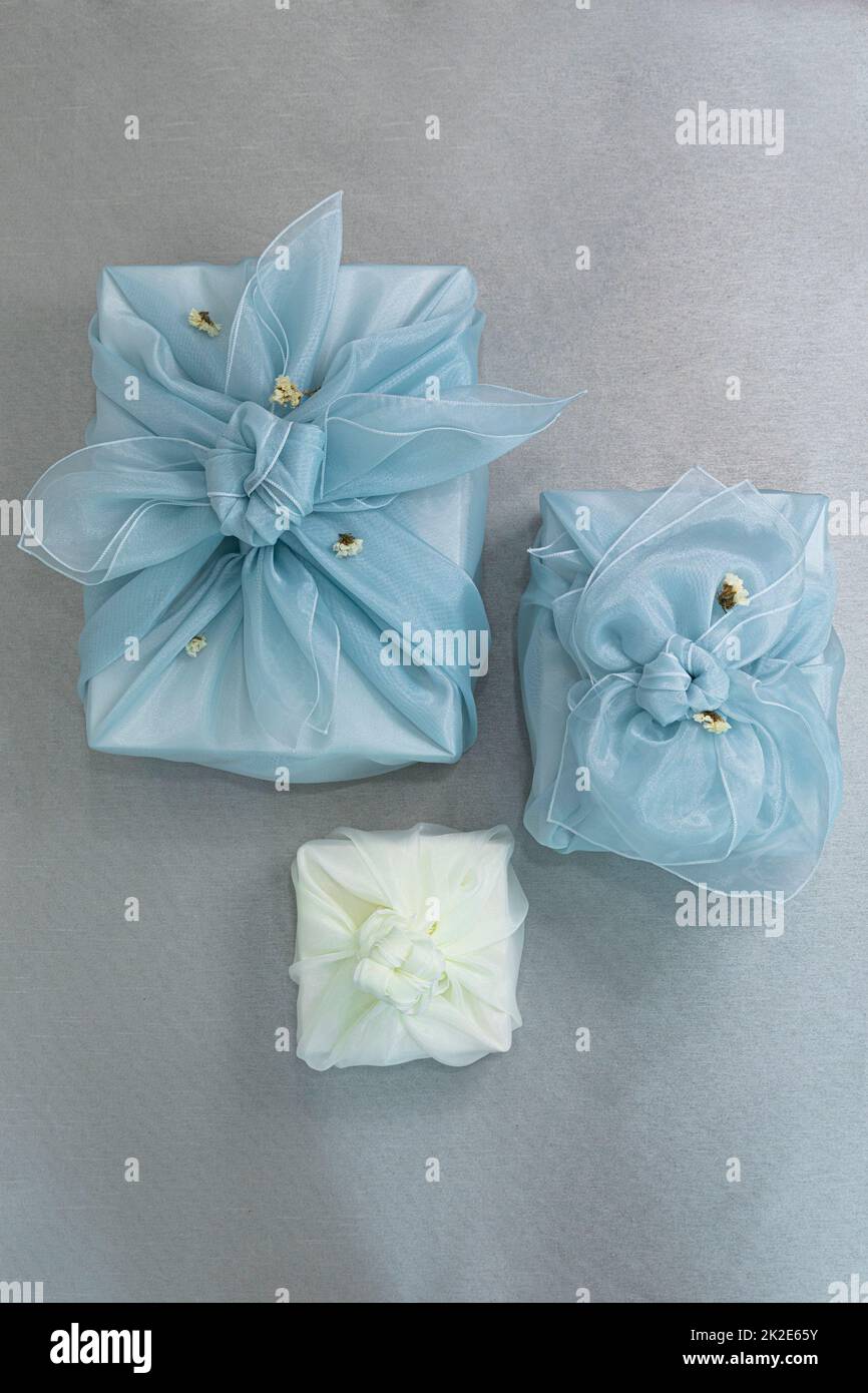 Korean traditional gift packaging with silk clothes Stock Photo - Alamy