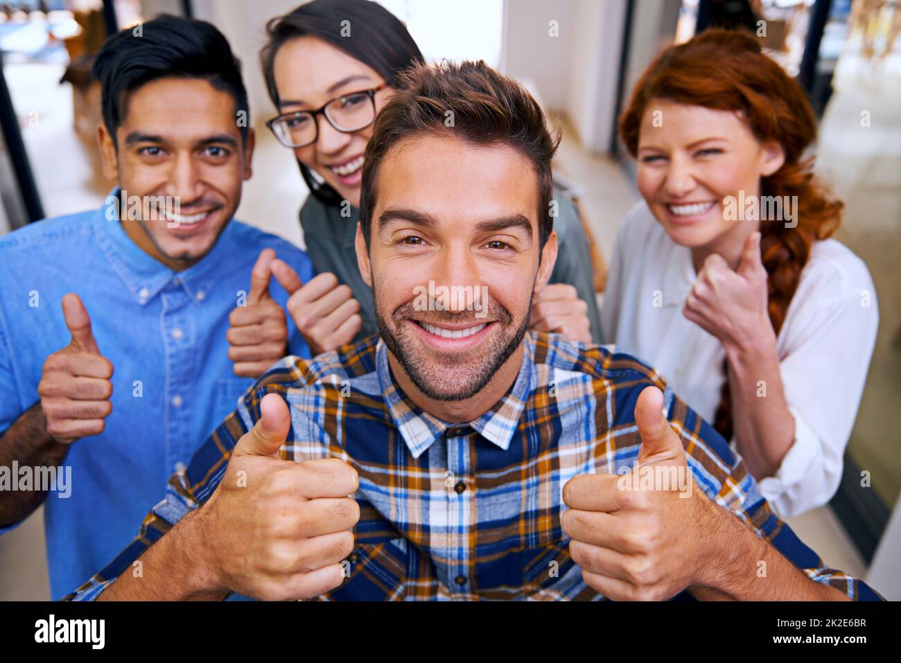 Theyre confident about their work. Shot of a team of young designers ...