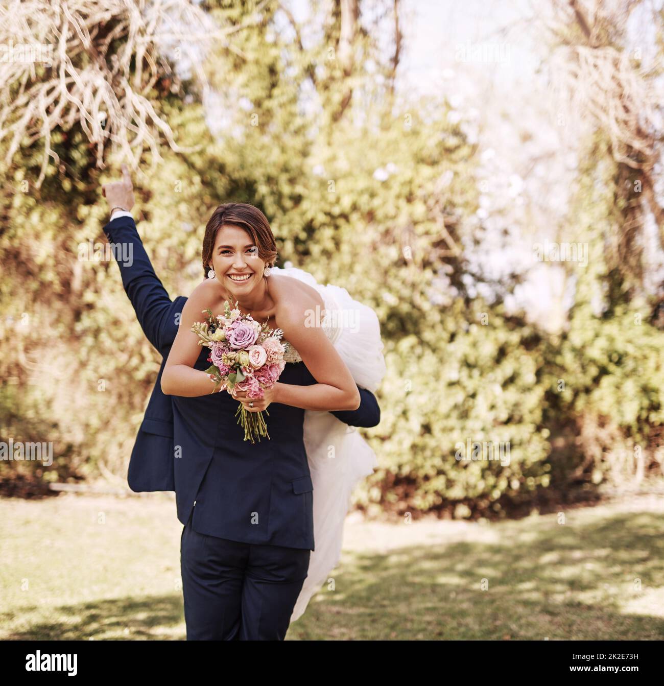 Hes finally taking me home as his wife. Cropped shot of a beautiful ...