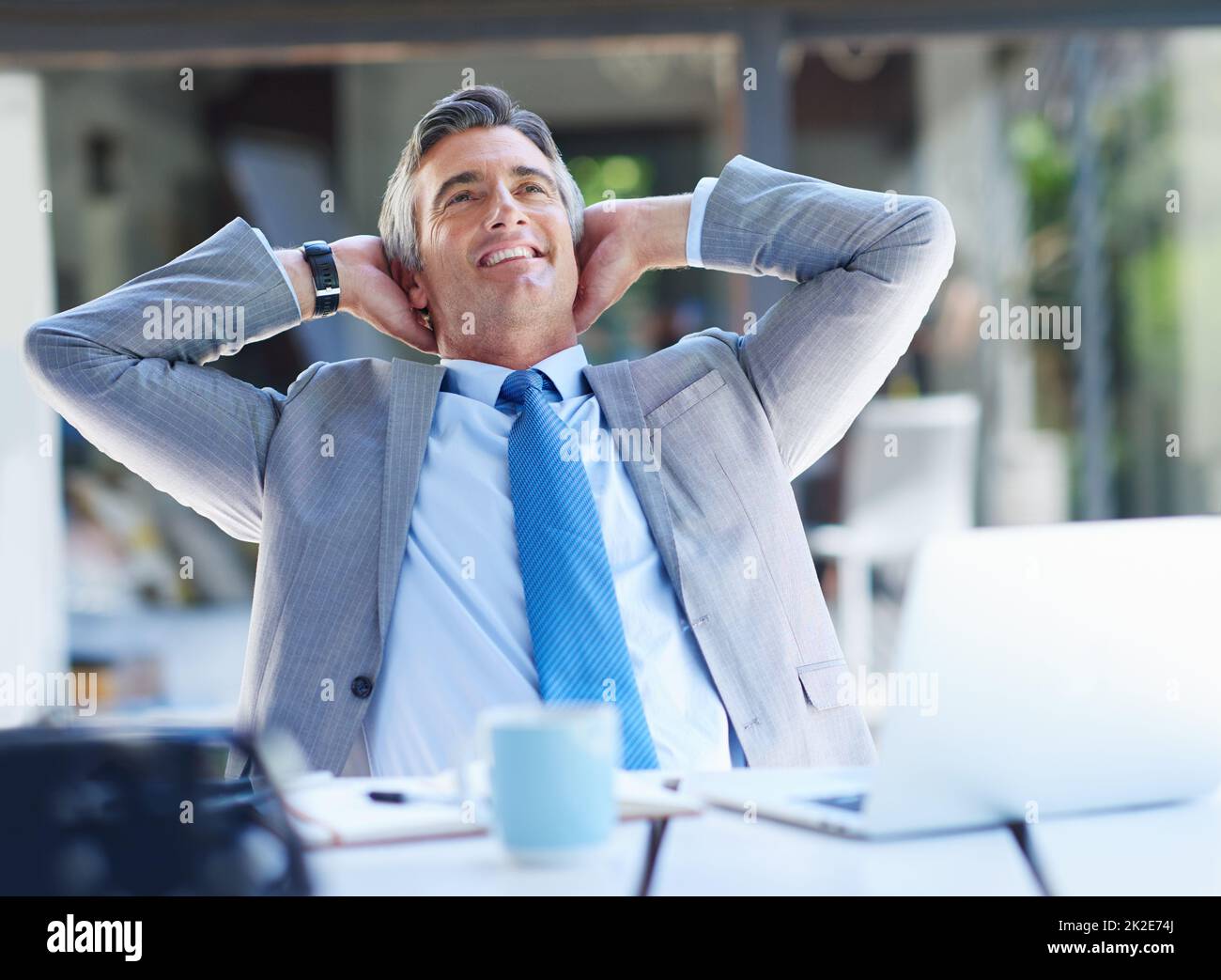 Leaning back chair hi-res stock photography and images - Alamy