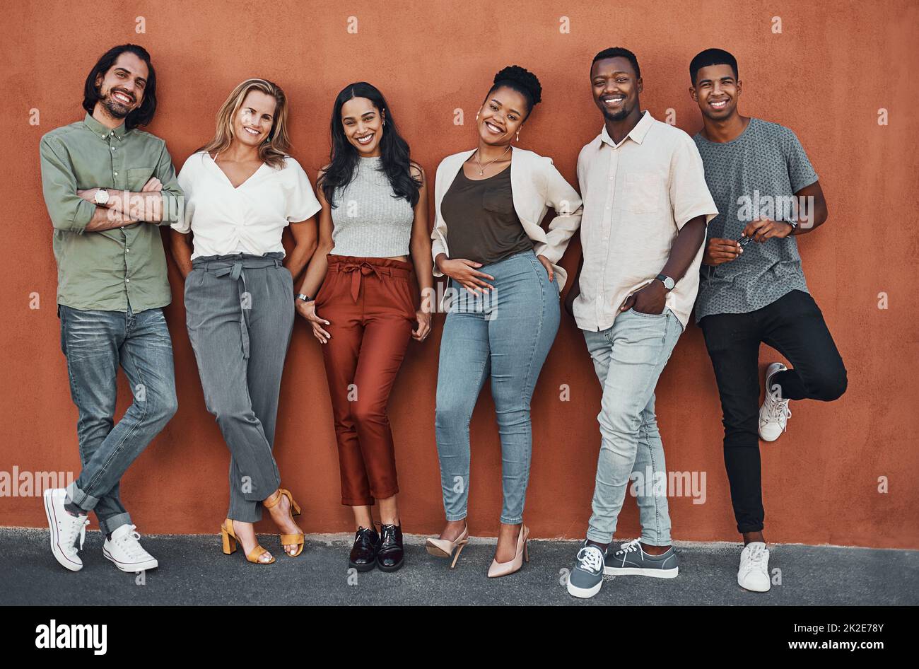We dont stop until we win. Full length portrait of a diverse group of ...