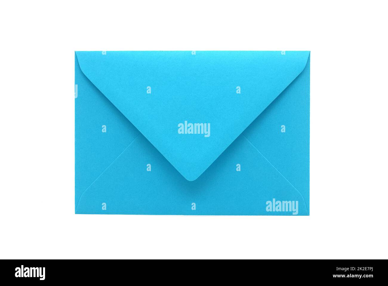 Blue envelope isolated on white background Stock Photo - Alamy