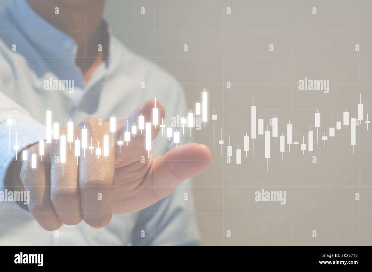 candlestick graph chart auto trade, business finance investment stock exchange market concept ...