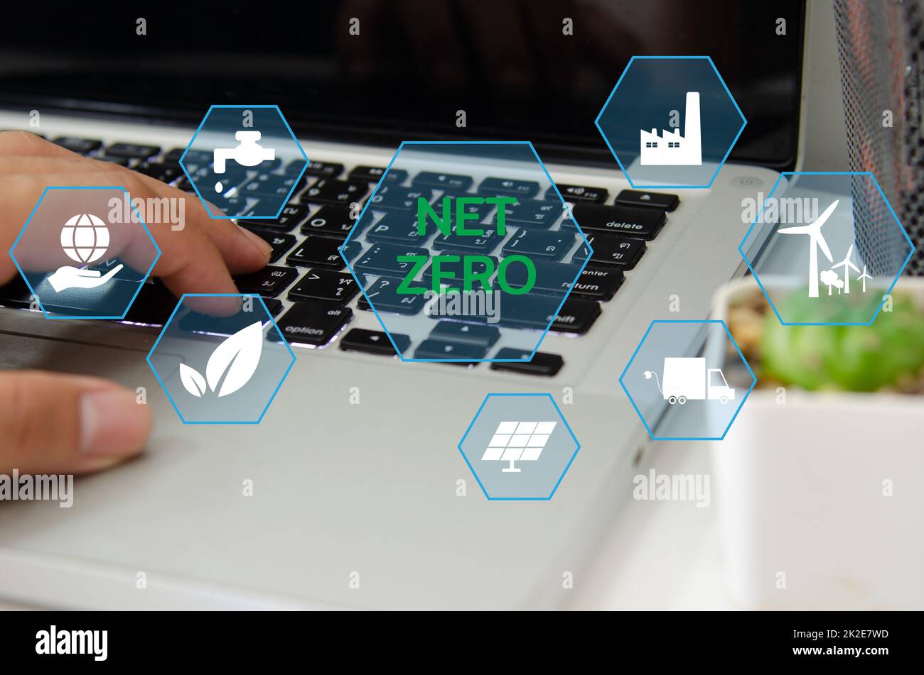 man hand using laptop to working technology and business concept.NET ...