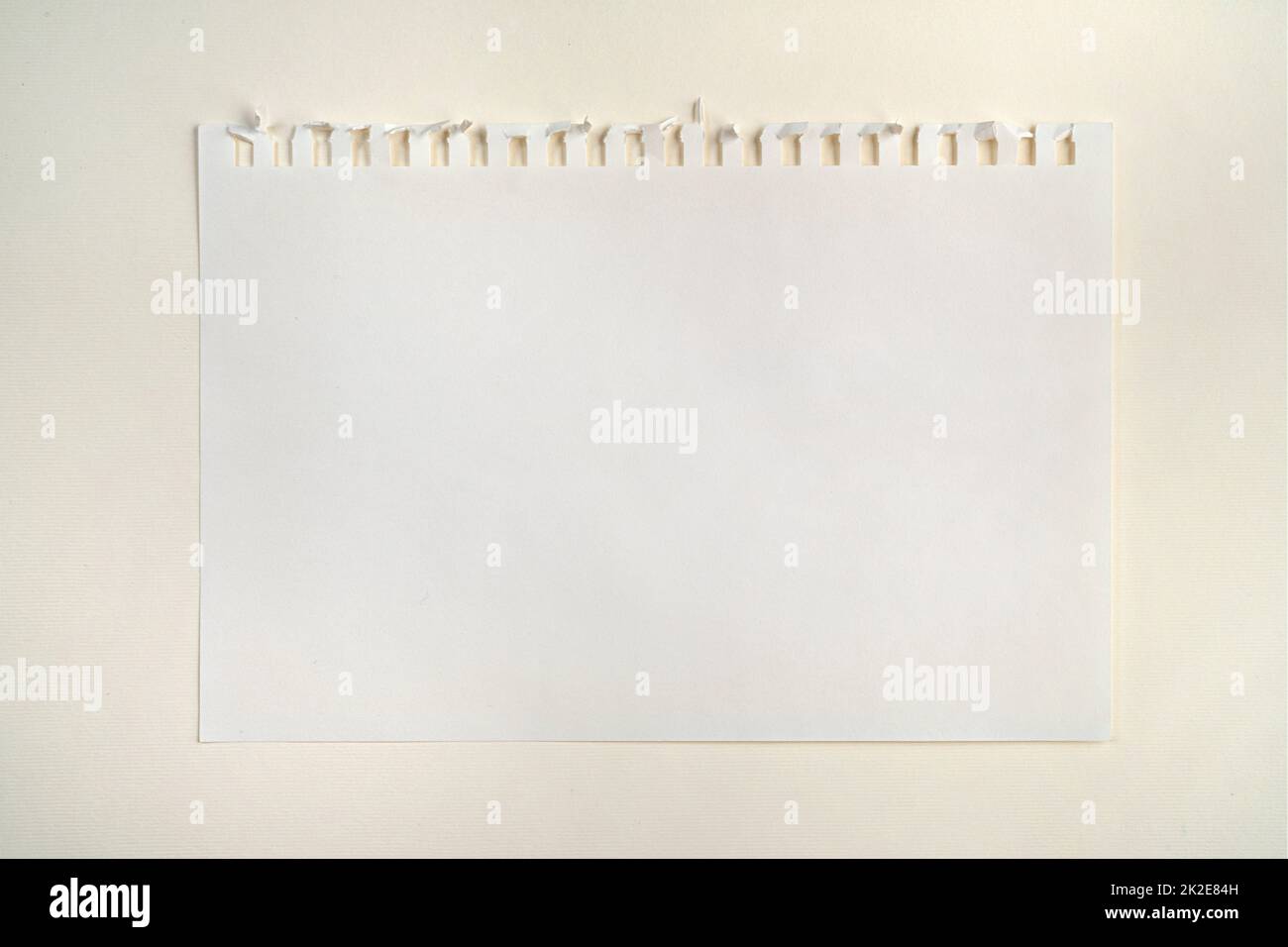 paper with side perforation Stock Photo - Alamy
