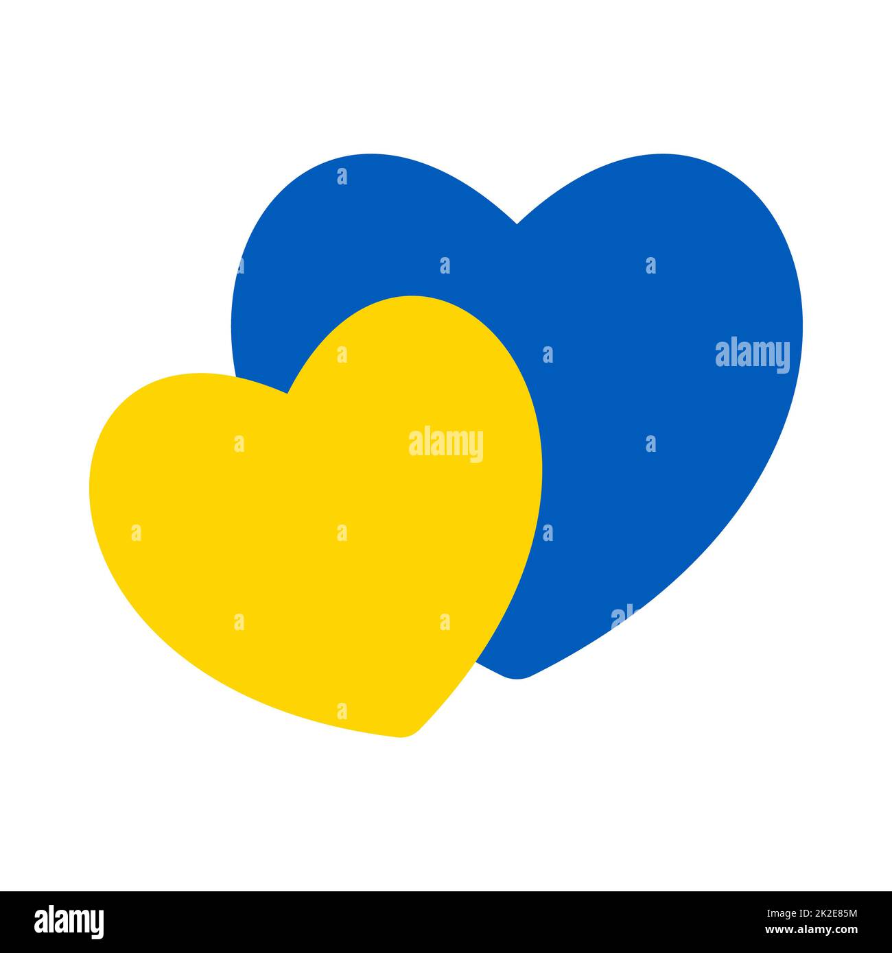 Ukrainian flag heart shape symbol hi-res stock photography and images ...