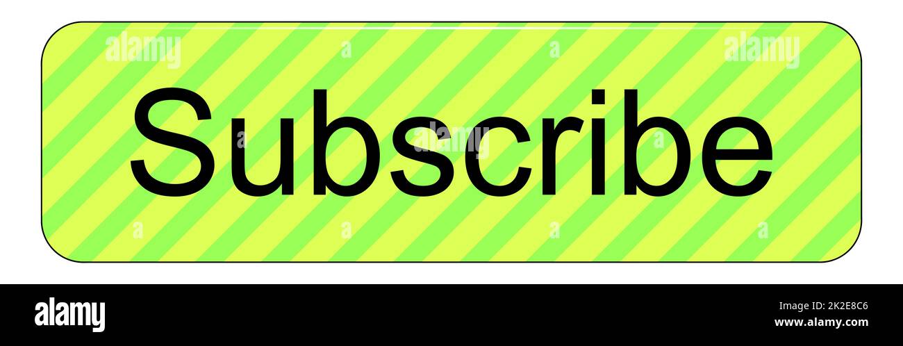 Subscribe Button pastel green on white background â€“ illustration ...