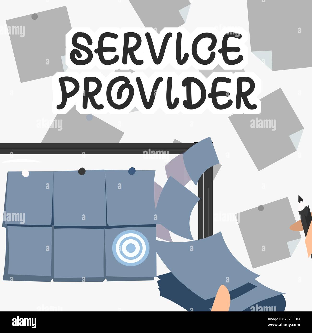 Writing displaying text Service Provider. Internet Concept a company ...