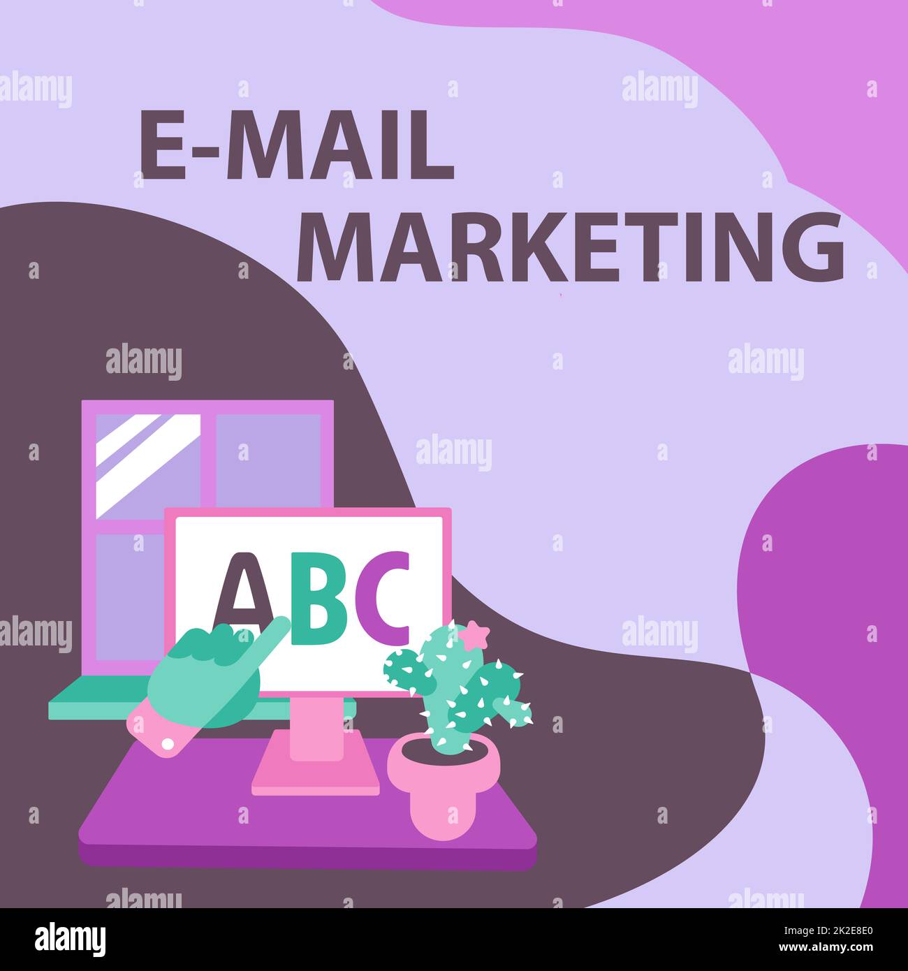 Text sign showing Email Marketing. Business idea Sending a commercial ...