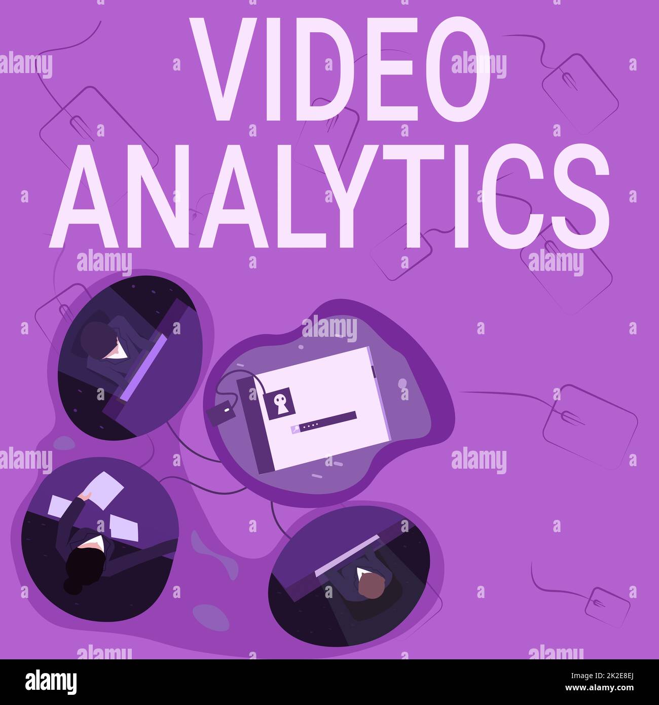 Text showing inspiration Video Analytics. Business approach analyzing ...